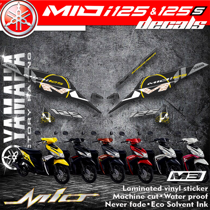 MIO i 125 stock decals 15 | Lazada PH