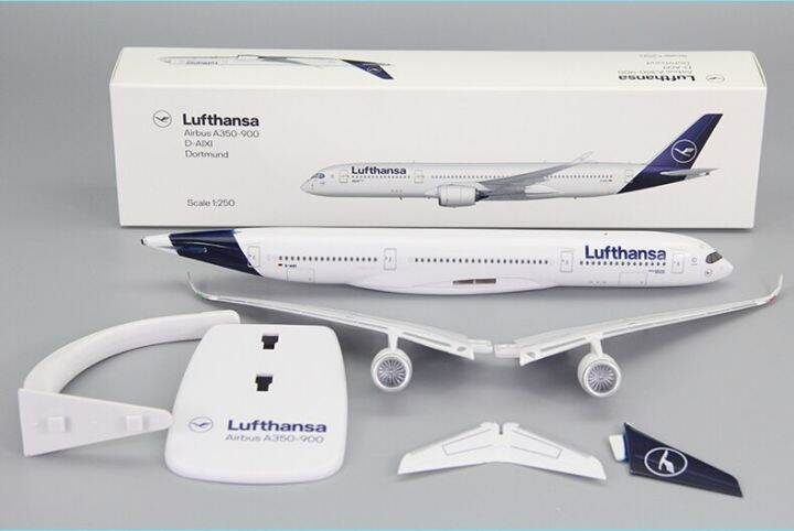26.8CM 1:250 Plastic Germany Air Lufthansa Airways Airbus 350 A350-900 ...