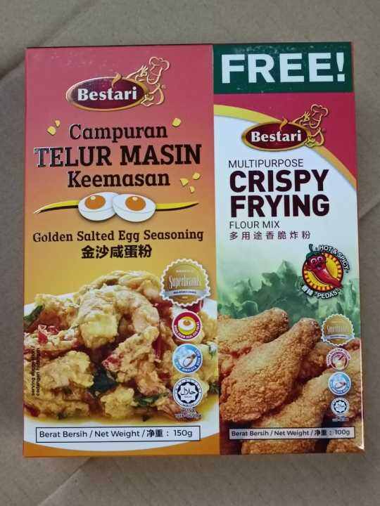 Bestari Golden Salted Egg Seasoning 150gm FOC Crispy Frying Flour Mix ...