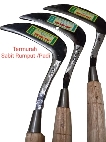 TERMURAH..Sabit/Arit baja rumput/padi /Sabit Rumput baja jawa tajam ...