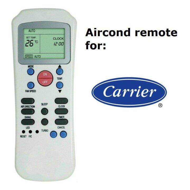 Carrier aircond remote aircon r14a/e r14a/CE | Lazada PH