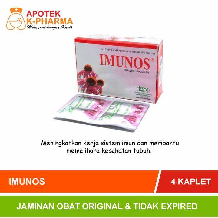 Imunos Strip Isi 4 Tablet Obat Original Lapi | Lazada Indonesia
