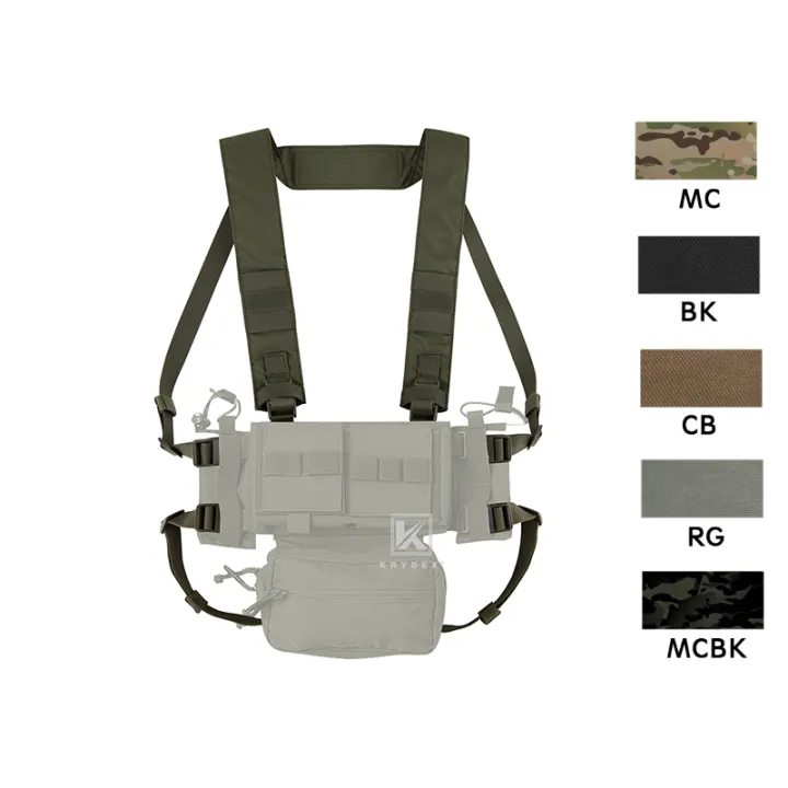 KRYDEX Micro Fight Fat Strap H Harness For MK3 MK4 D3CRM Chest Rig ...
