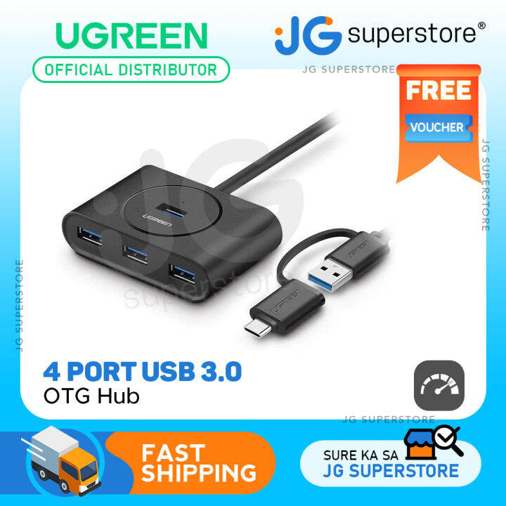 UGREEN 2-in-1 4-Port USB 3.0 to USB-C and USB-A with 5Gbps Data Speed ...