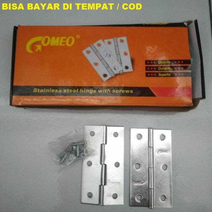 EXEL GOMEO 3" IN INCHI INCI INCH BAHAN STAINLISS + SEKRUP - ENGSEL 3 ...
