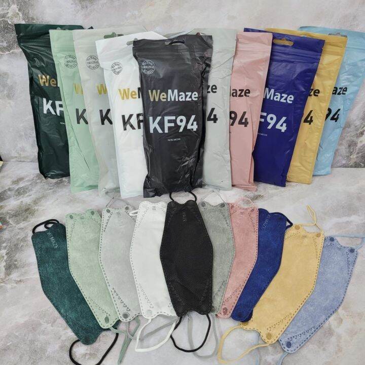 MASKER KF94 4PLY WEMAZE WARNA isi 10 | Lazada Indonesia