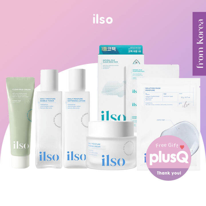 [ilso] Nose Pack / Mask Moisture / Mud Cream / Softening Lotion / Bubble Toner / Pudding Cream ...