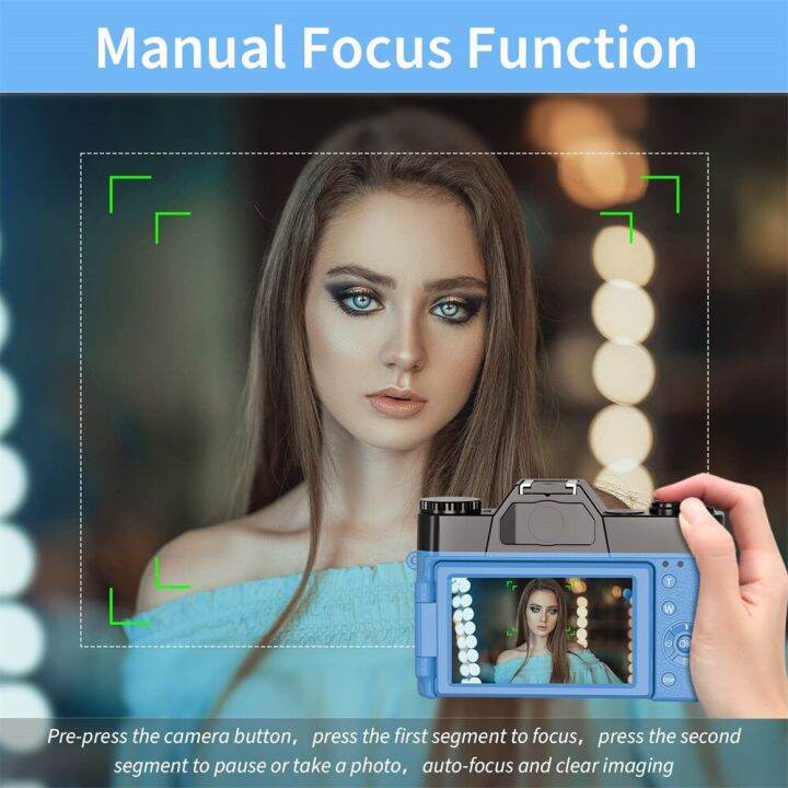 Flip Screen 48MP Digital Selfie Camera Wide Angle Wifi 4K YouTube Vlog ... Flip Screen 48MP Digital Selfie Camera Wide Angle Wifi 4K YouTube Vlog ...