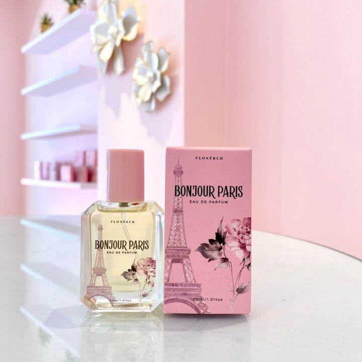 FLONERCH BONJOUR PARIS EAU DE PARFUM 30ML TOP NOTES BLACKCURRENT AND ...