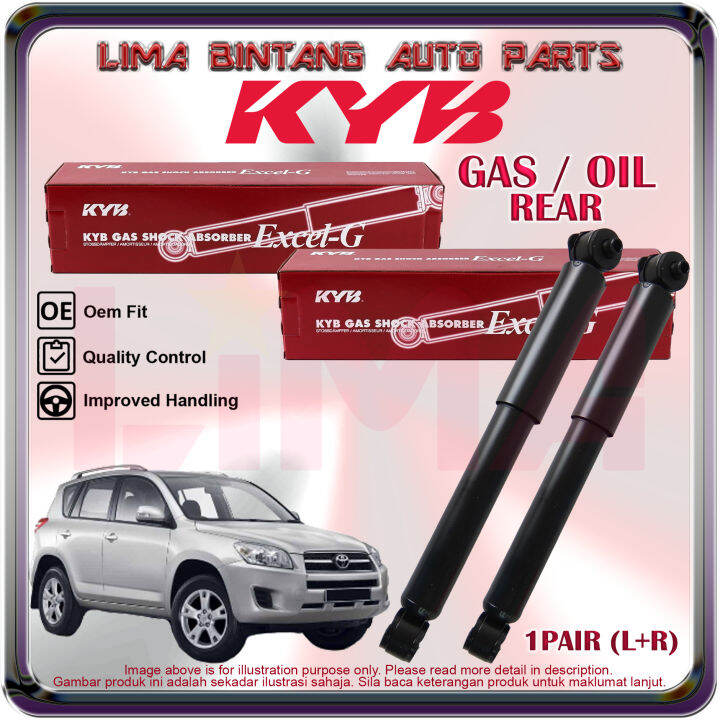 ( 1Pair ) Toyota Rav4 ACA30 Rear Shock Absorber Gas KAYABA KYB (2006 ...