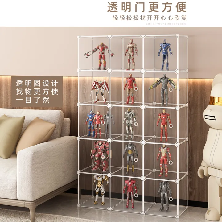 Light POP MART storage display box acrylic brand hand-made storage rack ...