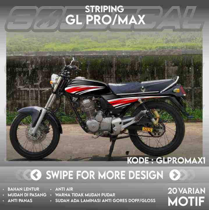 Striping GL MAX GL PRO Stiker Tangki GL | GLMAXPRO1 | Lazada Indonesia