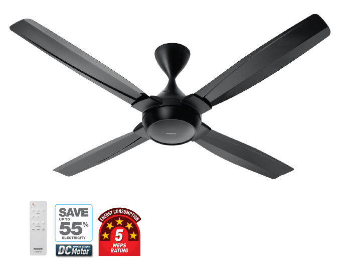 PANASONIC 56"DC MOTOR CEILING FAN MODEL:F-M14FEVBKH (MODEL 2023) | Lazada
