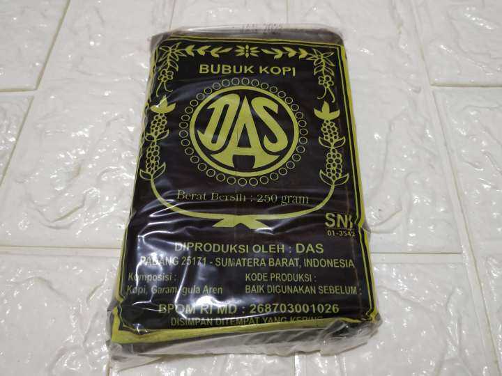 KOPI BUBUK HALUS DAS KHAS PADANG /SUMATERA BARAT 250gram SNI / HALAL ...