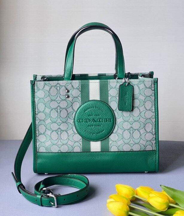 Guaranteed Authentic Coach Dempsey Carryall In Signature Jacquard With ...