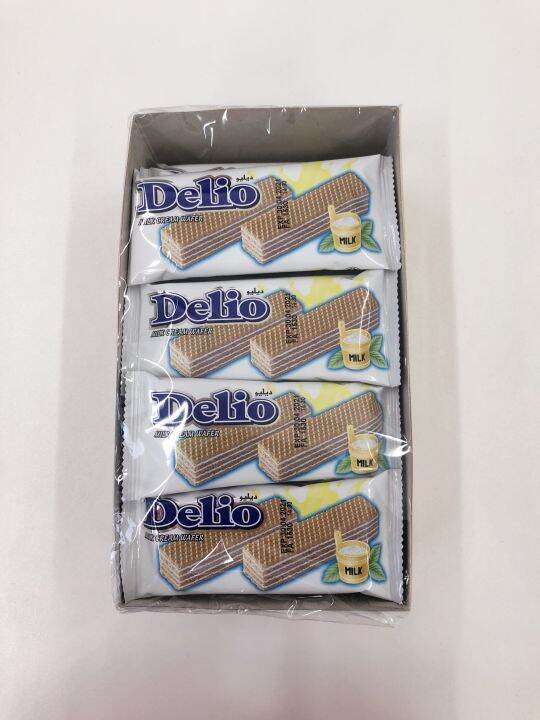 DELIO MILK CREAM WAFER 24 PCS * 16G | Lazada