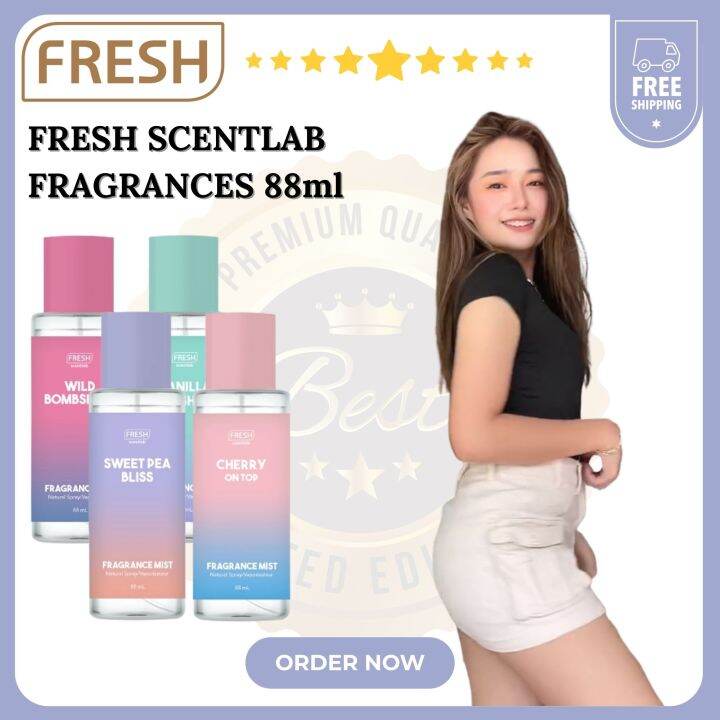 Fresh Fragrance Mist 88ml Cherry On Top / Sweet Pea Bliss / Vanilla ...