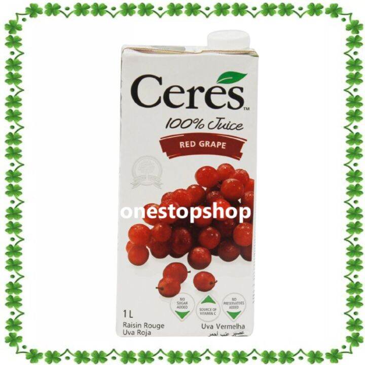 Ceres 100% Red Grape Juice 1L | Lazada PH