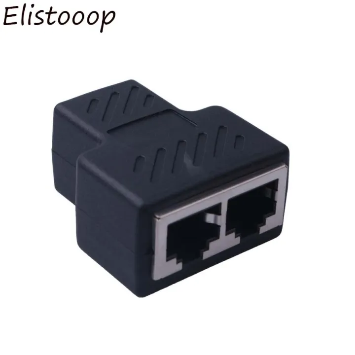RJ45 Coupler 1 To 2 Ways LAN Ethernet Cable Adapter LAN RJ45 Extender ...