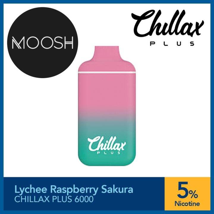 Chillax Plus 6000 Puffs Dispo - Lychee Raspberry Sakura | Lazada PH