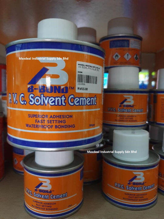 B-BOND PVC Solvent Cement Gum / PVC Pipe Glue / Gam Paip ( 100g & 500g ...