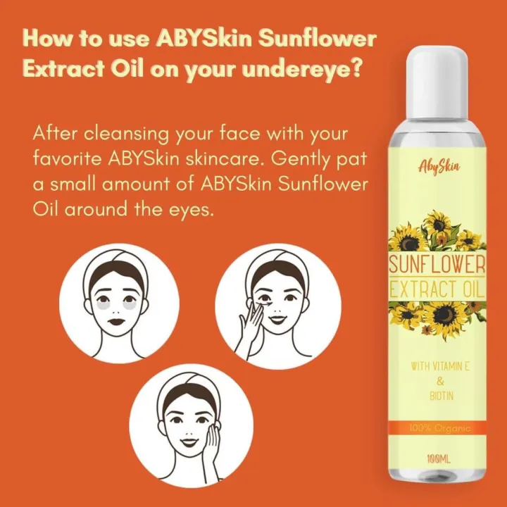 ABYSkin Sunflower Extract Oil 100ml onhand original authentic lots of ...