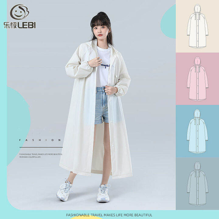 LEBI เสื้อกันฝนกันน้ํากันฝน เสื้อกันฝนกันน้ําพิเศษ เสื้อกันฝนผ้า ...