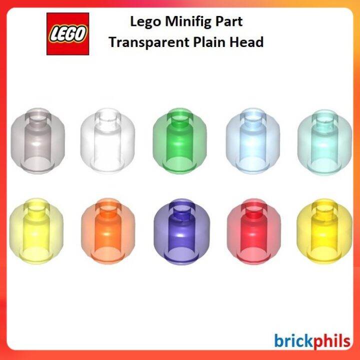 Lego Minifig Part 3626c - Transparent Plain Head | Lazada PH