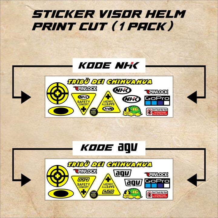 Sticker Visor Helm Sticker Helm JDM | Lazada Indonesia