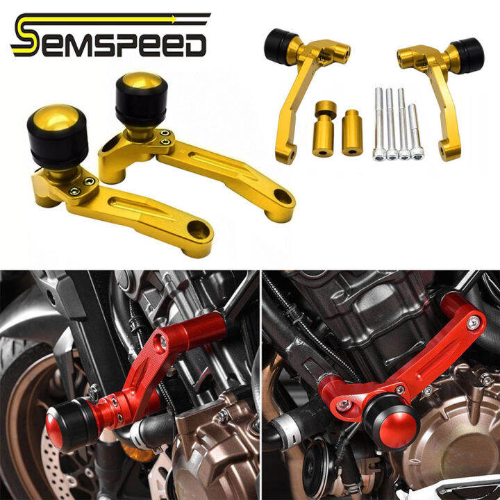 SEMSPEED Motorcycle CNC Engine Anti Crash Protector Frame Slider For ...