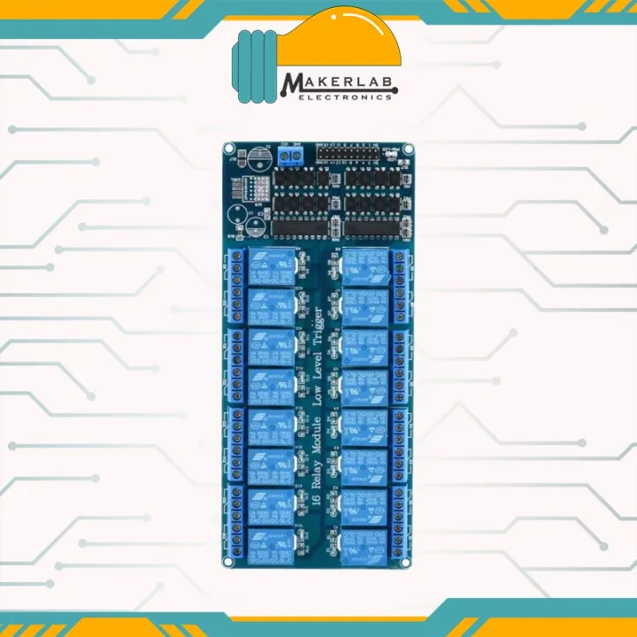 16 Channel 5V 12V 10A Relay Module with Optocoupler | Lazada PH
