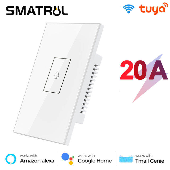SMATRUL Tuya WIFI Water Hater Switch 20A Switch Neon Air Conditioner ...