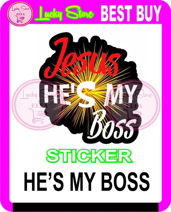 STICKERS DECALS HE'S MY BOSS | Lazada PH