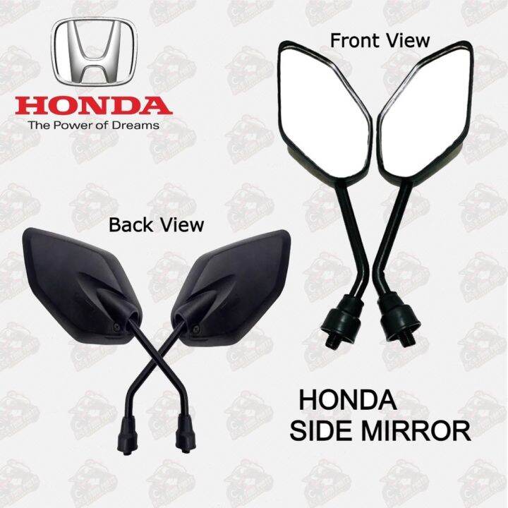HONDA WAVE 125 Motorcycle Side Mirror (STOCK) 052 TYS Long Stem COD ...