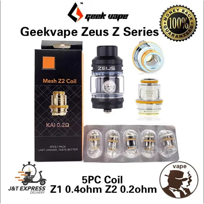 GeekVape Zeus Sub Ohm Coil Z1/Z2 Mesh Coil KA1 Replacement Head for ...