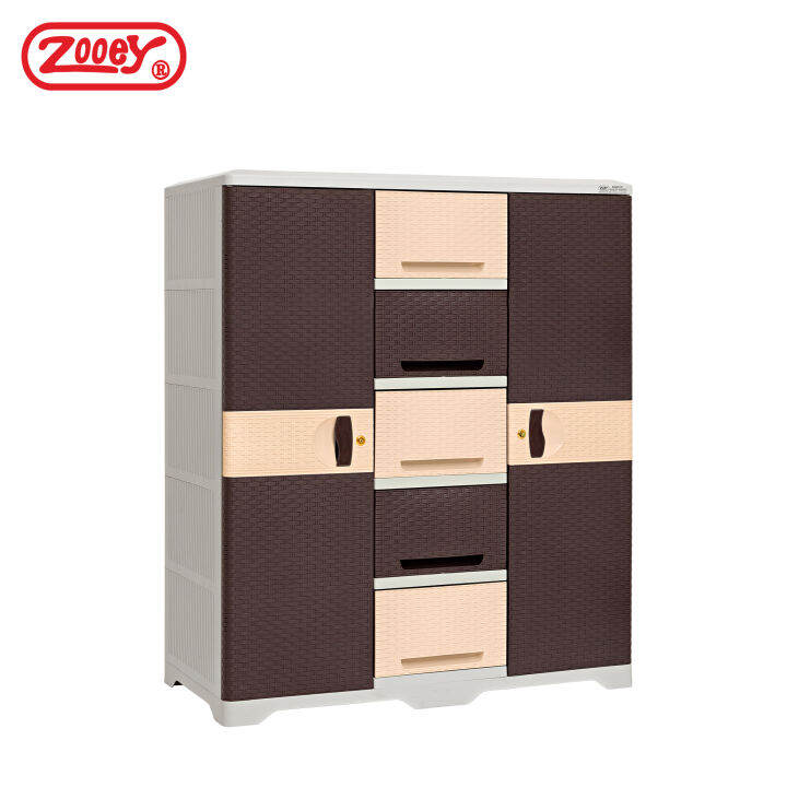 Zooey Super Rattan Dual Cabinet/Wardrobe/Clothes Organizer Stock No ...