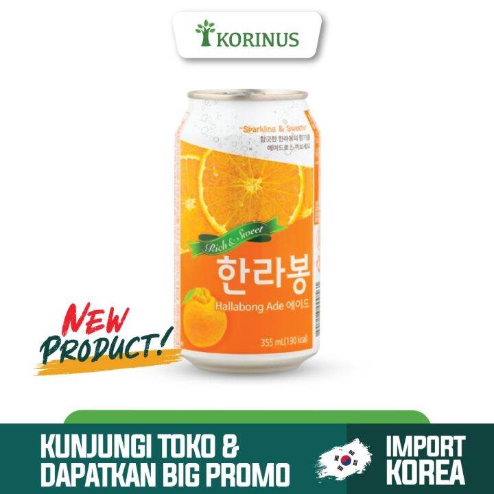 K- Hallabong Ade/Minuman Karbonasi Rasa Jeruk Hallabong 350ml | Lazada ...