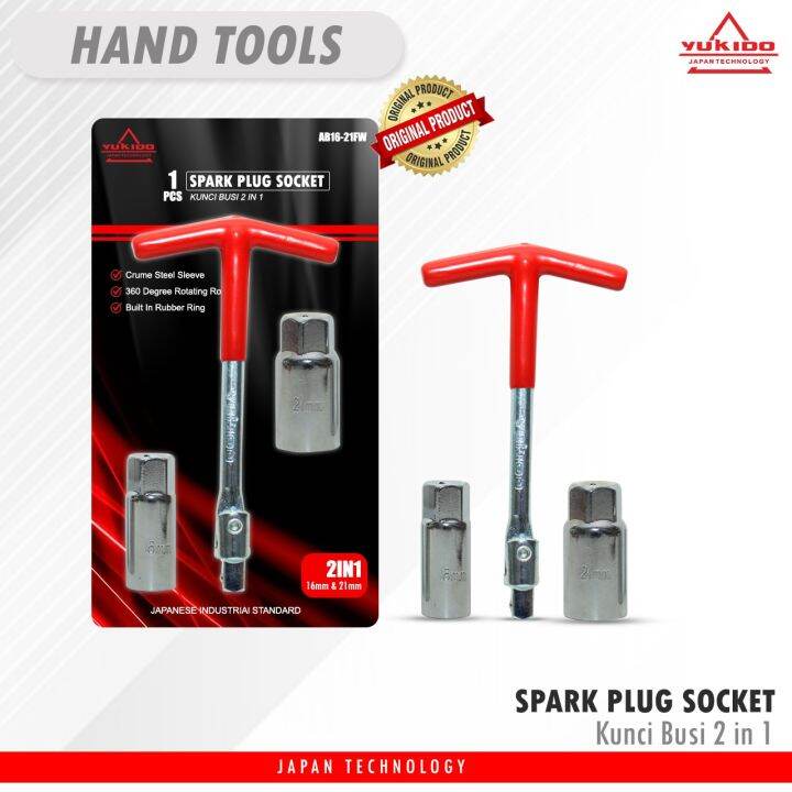 Kunci Busi 16mm dan 21mm Kunci Busi Flexyble Universal untuk Motor ...