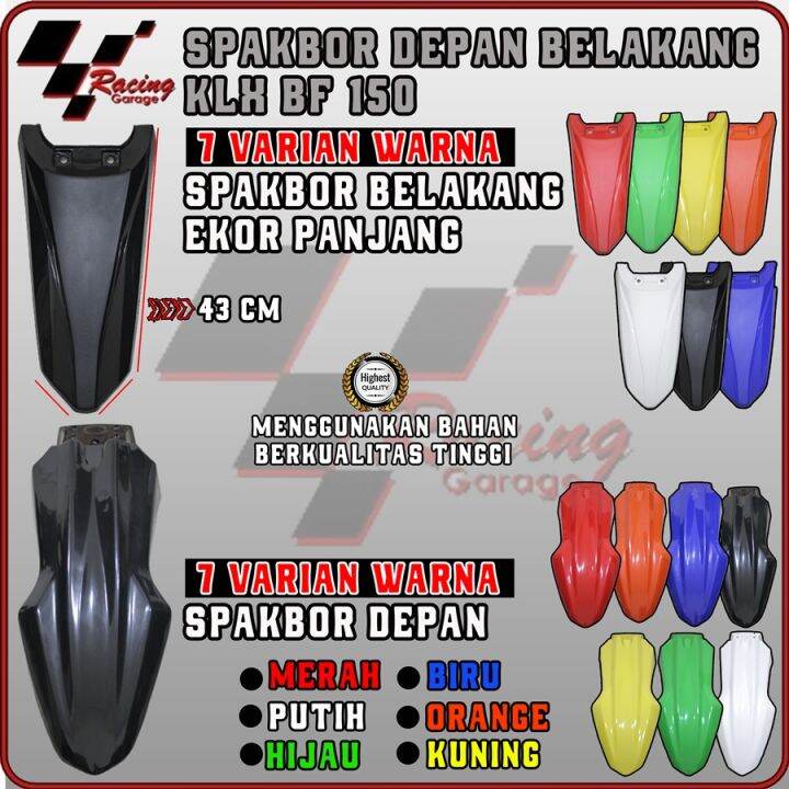 SPAKBOR SET DEPAN BELAKANG KLX BF 150 250 DTRACKER D TRACKER BIGFOOT BIG FOOT MOTOR TRAIL CROSS ...