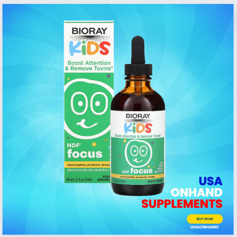 USAOnhand| Bioray, Kids, NDF Focus, Citrus, 4 fl oz (118 ml) & 120ml ...