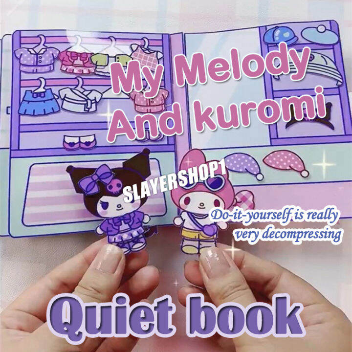 Cinnamoroll Kuromi Buku Mainan Sanrio Mainan Edukasi Busy Book Buku ...