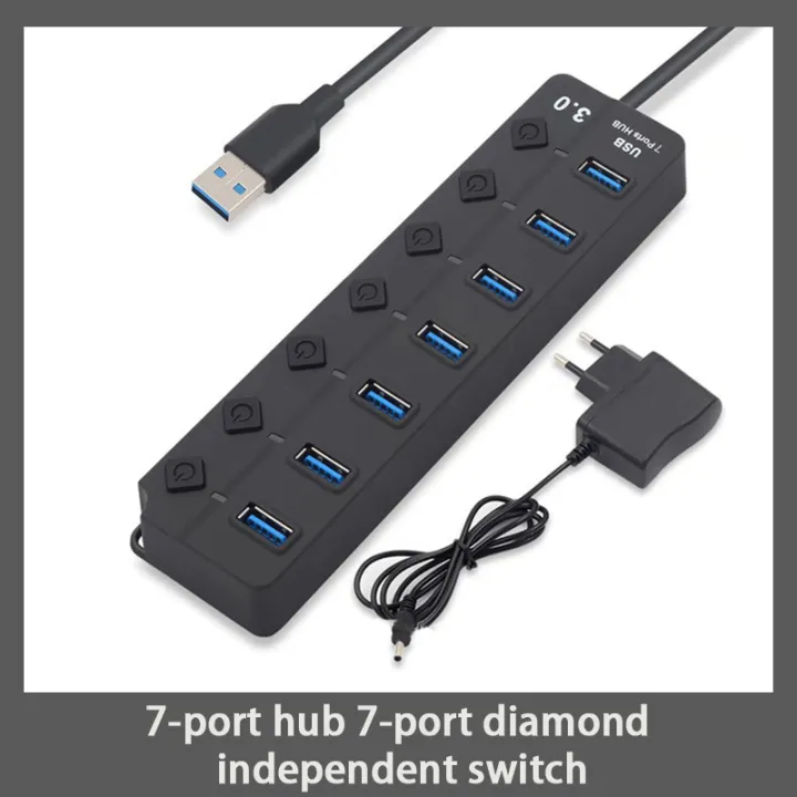 🔥🔥Futurehouse 4 Ports & 7 Ports USB Hub 3.0 5GBPS High Speed With Switch USB Hub For Macbook ...