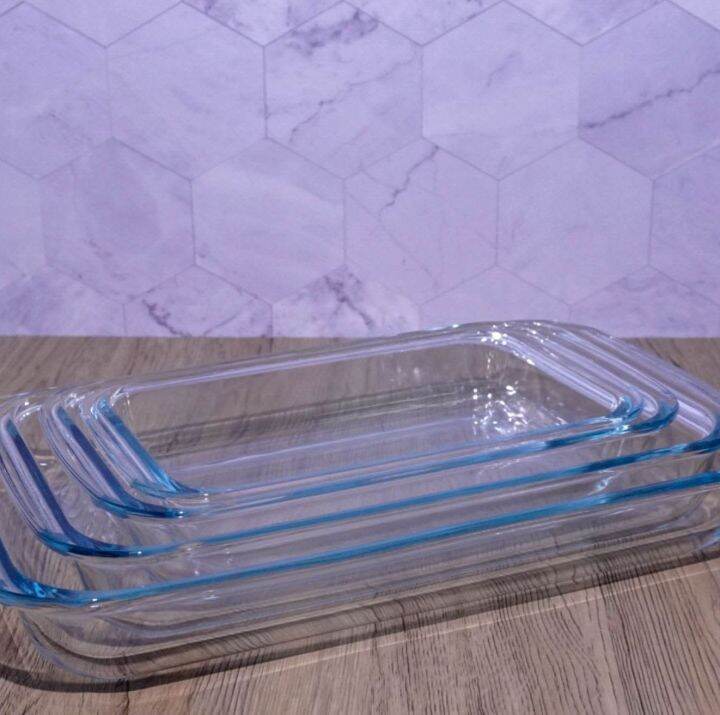 Heat Resistant Borosilicate Glass Rectangular Baking Dish Eco-friendly ...