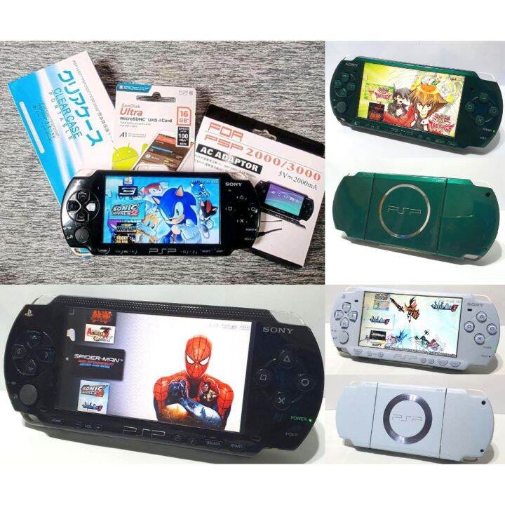 Original Sony Psp 1000 2000 3000 Slim Phat with Full Free Games 4GB ...