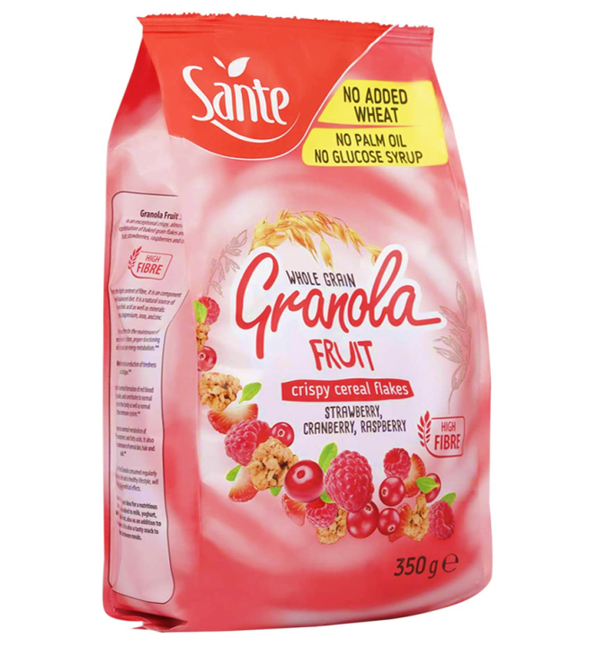 Sante FRUIT Granola ซานเต้ ฟรุต กราโนล่า รสรวมเบอรี่อบแห้ง 350g ...