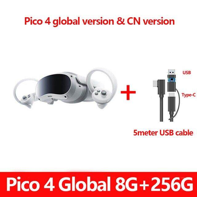3D เสมือนจริง Pico 4แว่น VR แบบออริจินัล-อิน-วัน4K Pico4แสดงผล4K หูฟัง VR Steam VR Metaverse เกม ...