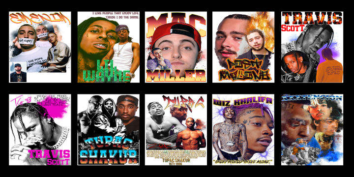 MALE RAP ARTIST BOOTLEG DESIGN A3 DTF READY TO PRINT | Lazada PH