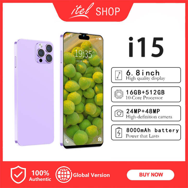 ITEL I15 Pro Max Cheap Smartphone 6.8 inch 16GB+1TB 48+108MP 8000mAh ...