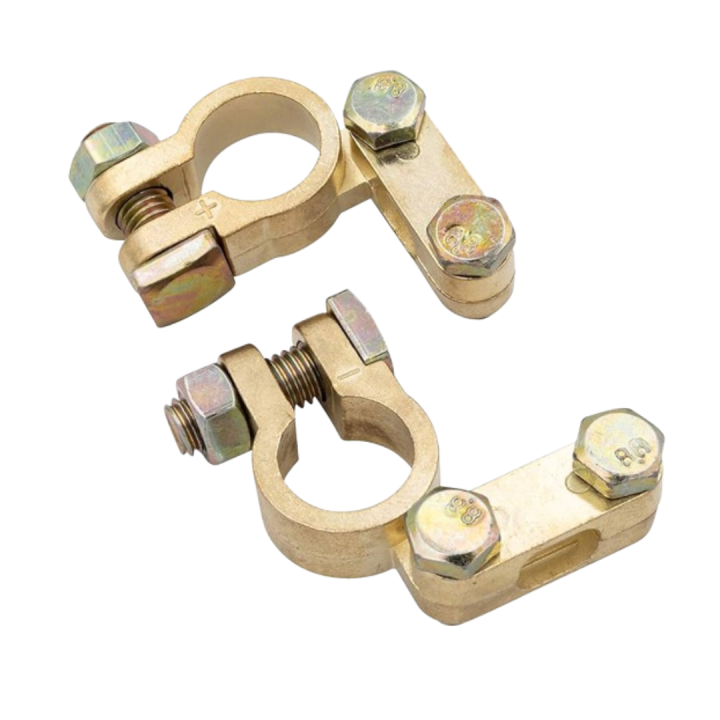 Brass Plated / Angle type Battery Terminal '' ORION " (2pcs) | Lazada PH