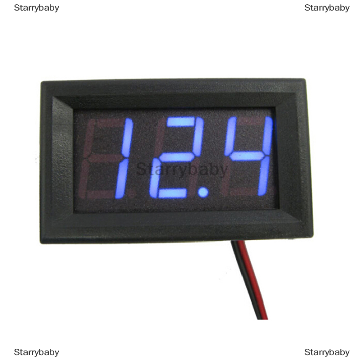 Star DC 0-30V 3สายไฟ LED Digital Display PANEL volt Meter แรงดันไฟฟ้ารถ ...